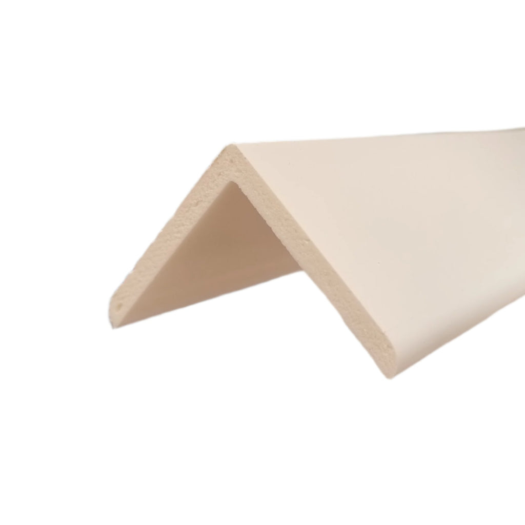 50mm x 50mm Solid Corner White UPVC Trim 5mtr Length – Roofstore P&P Ltd