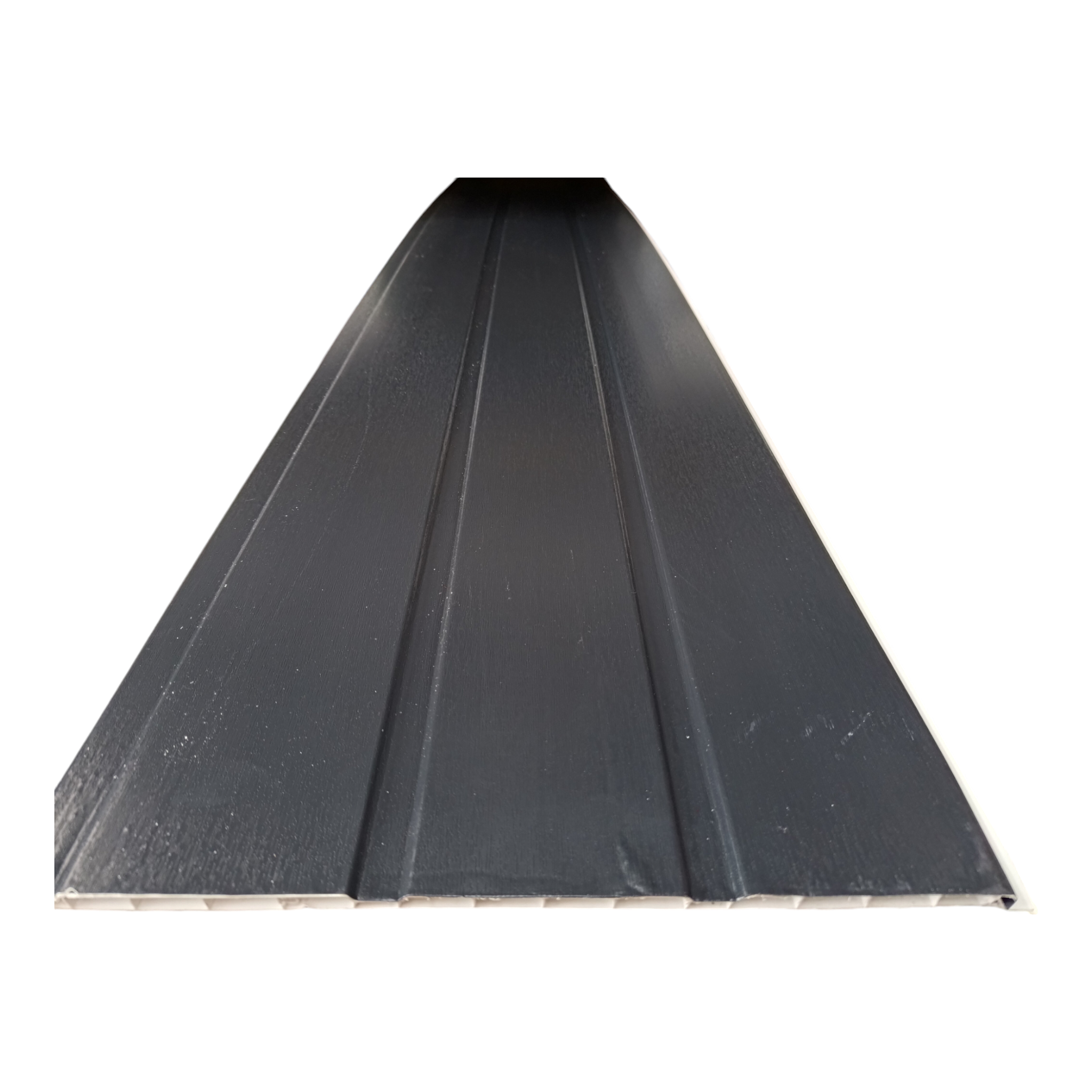300mm UPVC Hollow Soffit Board 5mtr Anthracite Woodgrain Foiled ...